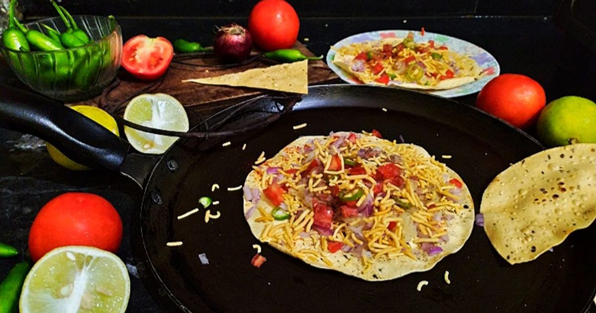 Susmita Kesh দ্বারা মশলা পাপড় (Masala Papad Recipe In Bengali) রেসিপি ...