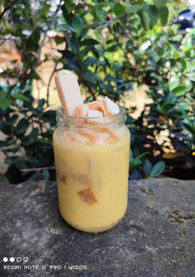 Resep Es Susu Wafer Pinggiran Roti Tawar oleh Widjie Astuti - Cookpad