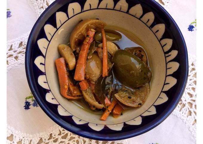 Pakistani Style Vegetable Pickle - Achaar Recipe by Ambreen Malik - Cookpad