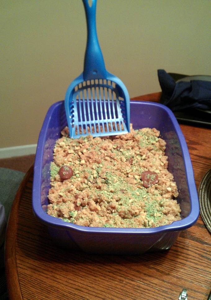 Kitty Litter Cake Recipe by ZeldaFan - Cookpad