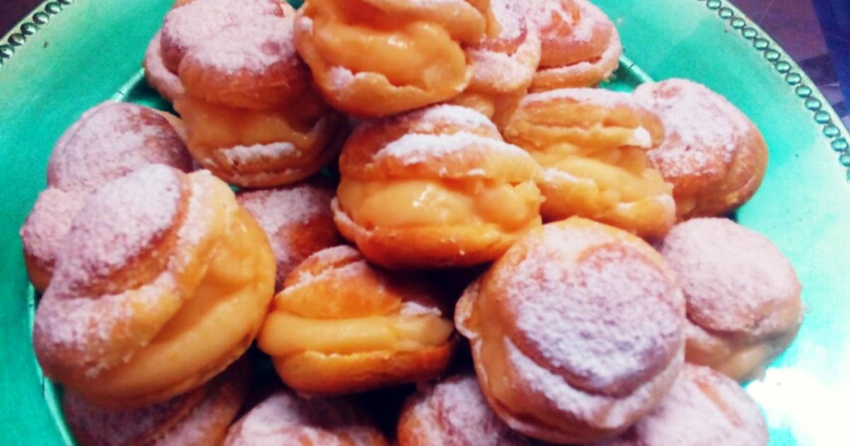 Bombas de crema pastelera - 75 recetas caseras - Cookpad