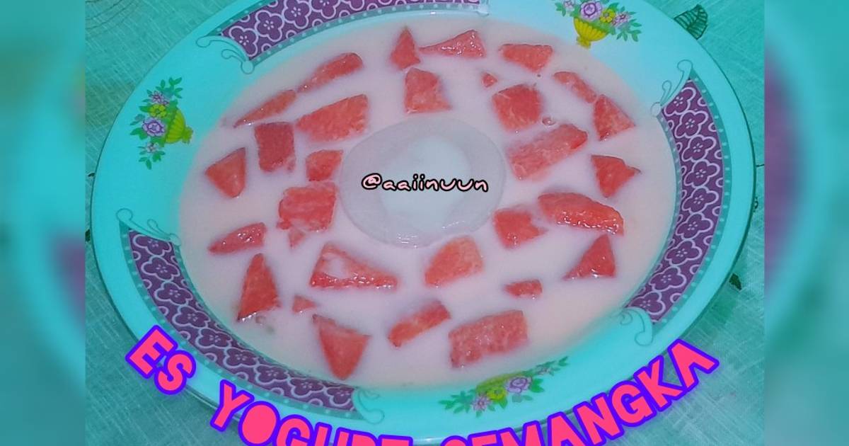 Resep Es Yogurt Semangka 🍉 oleh nonanun - Cookpad