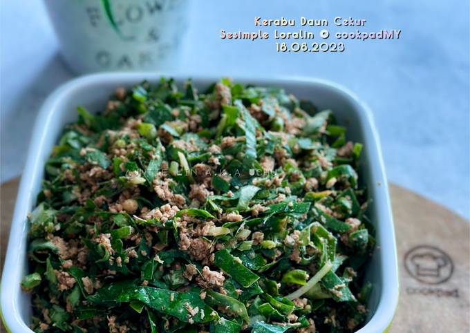 Resipi Kerabu Daun Cekur oleh Sesimple Loralin - Cookpad