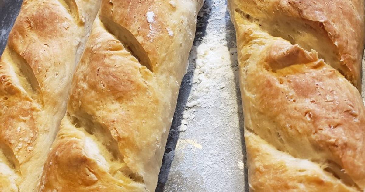 Pan flauta Receta de Agustina Sosa- Cookpad