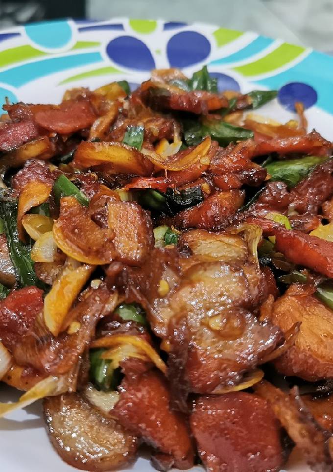 Resep Tumis babi asin daun bawang (non halal) oleh Arisa Oktavia - Cookpad