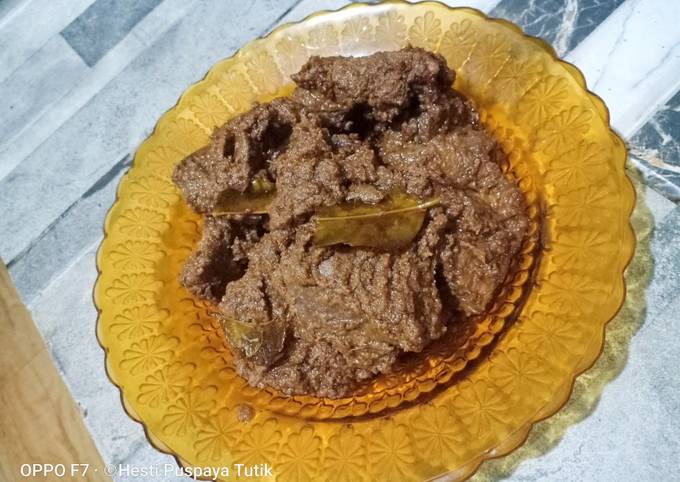 Resep Rendang Daging Bumbu Giling Instan oleh Hesti Puspaya Tutik - Cookpad