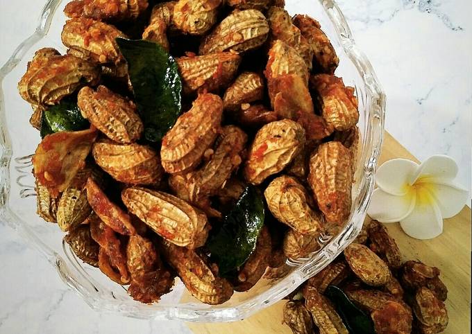 Resep Kacang Kulit Spicy Bisa Di Makan Sama Kulitnya Oleh Emma Zainal