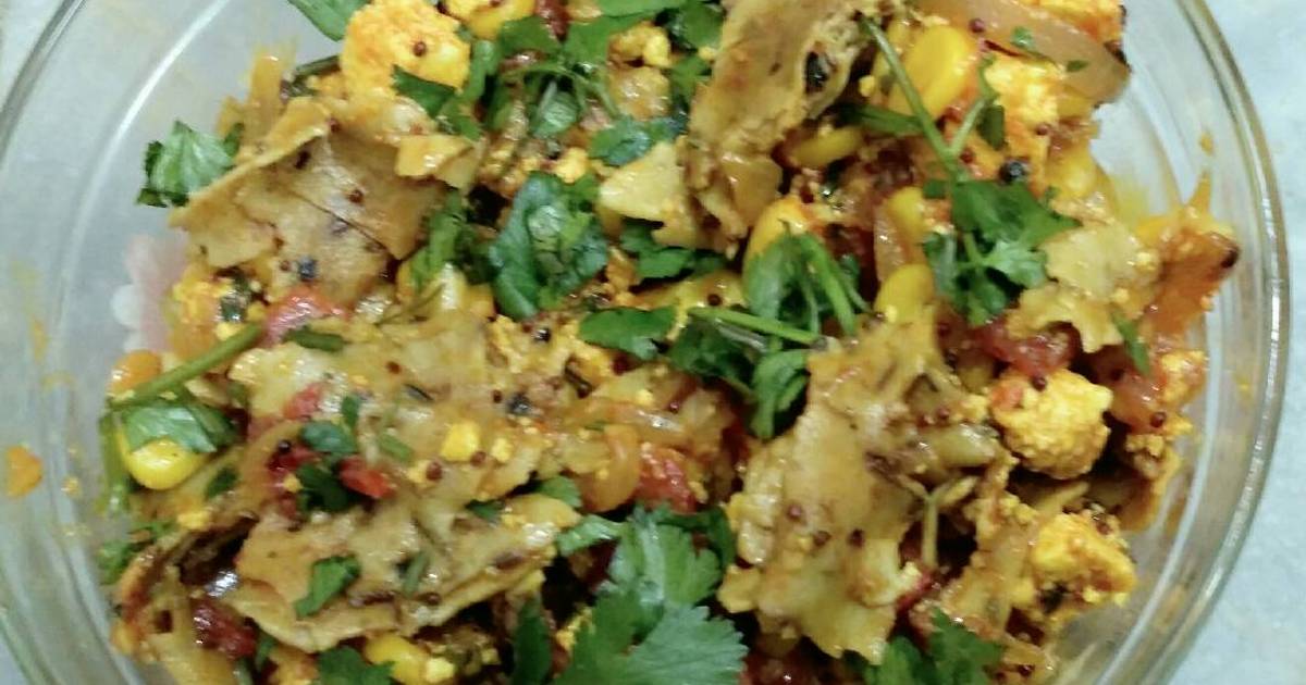 Paneer papad ki sabji Recipe by Vandana Aggarwal (bindu) - Cookpad