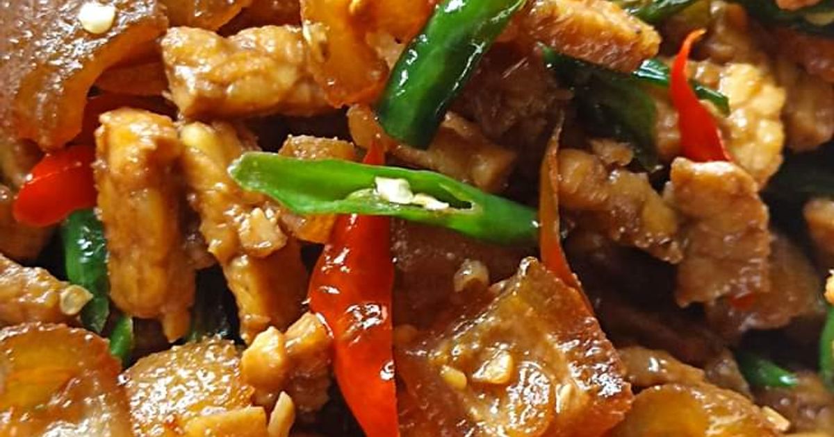Resep tempe kikil cabe hijau rumahan enak dan mudah - Cookpad