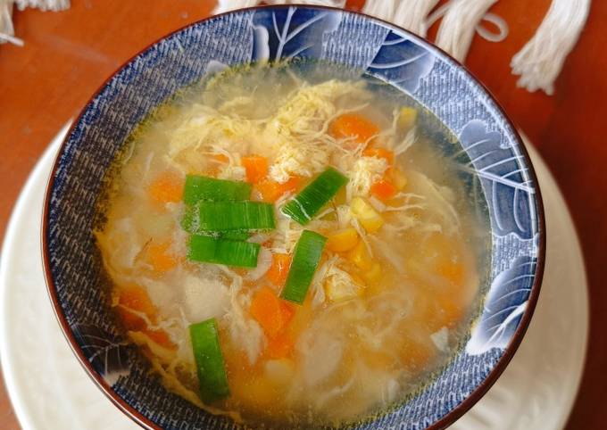 Resep Sup Telur Serabut ala Chinese Food oleh mezzayu luna - Cookpad