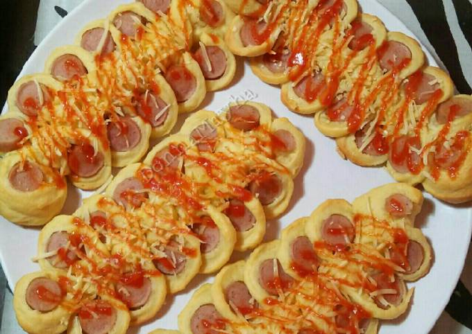 Resep Caterpillar Bread / Roti Ulat sosis oleh Donna Mayha - Cookpad