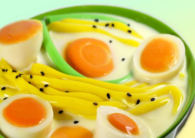 Resep Es Pudding Mie Telur Rajawali oleh kajsby - Cookpad