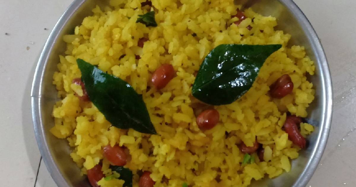 गुजराती पोहा (Gujarati poha recipe in Hindi) रेसिपी बनाने की विधि in ...