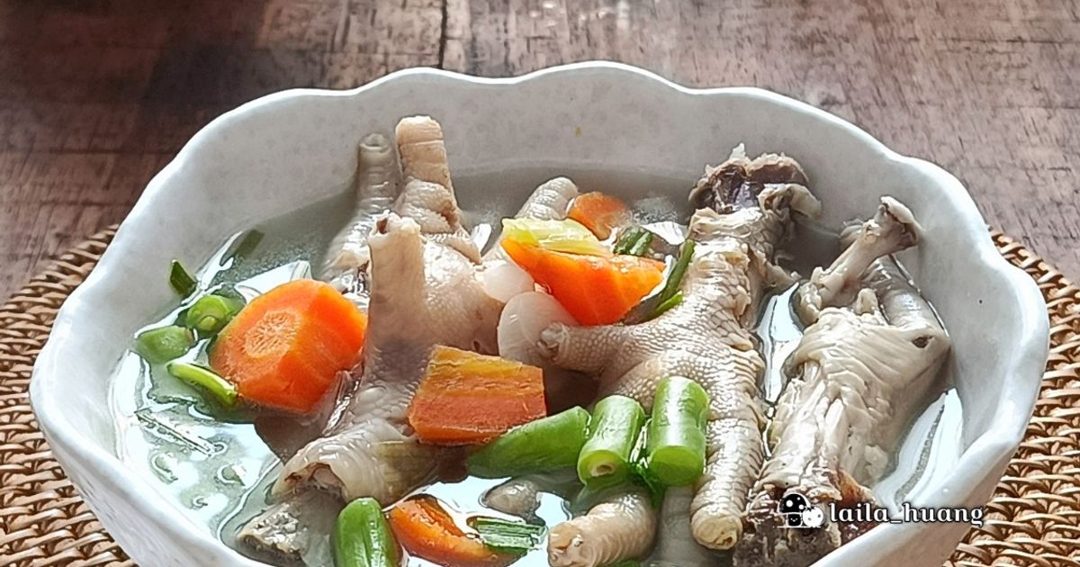 Resep sup ceker ayam simple rumahan enak dan mudah - Cookpad