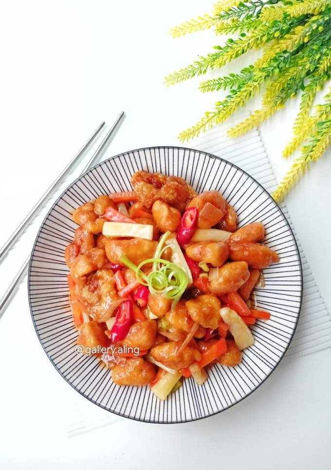 Resep 12. Koloke Ayam/ Ayam Kuluyuk Asam Manis oleh Ken - Cookpad