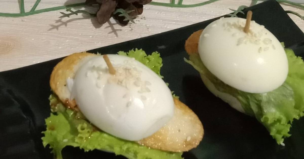 Resep Burger telor oleh Ratna Rasuan - Cookpad