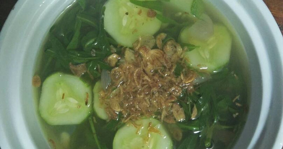 Resep Sayur Bening Timun Kangkung oleh Wida - Cookpad