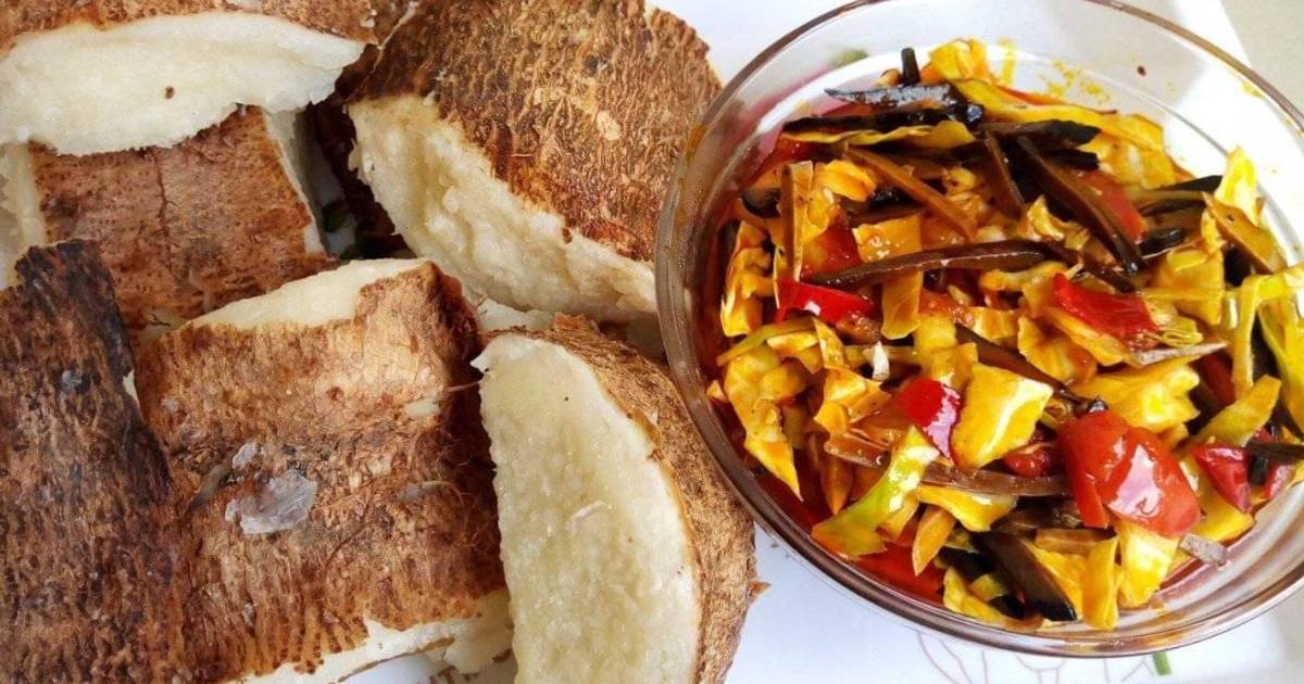 Boiled yam with ugba sauce Recipe by Tonia Ugochukwu Bishop - Cookpad