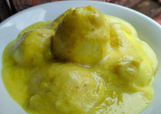 Resep Telur Bumbu Kuning Nyemek oleh Lely - Cookpad