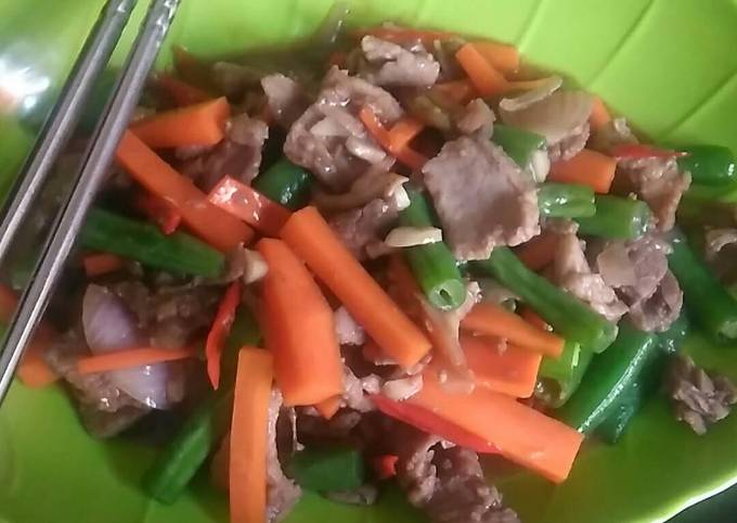 Resep Daging teriyaki mix sayuran oleh Meutia Safrina Rachma - Cookpad
