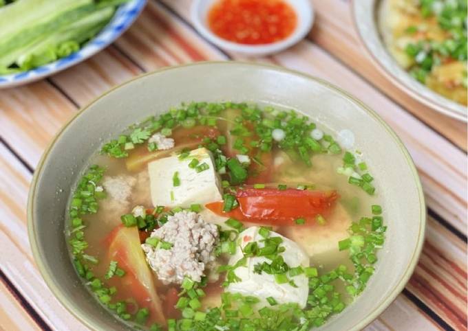 Cách Làm Món Canh Đậu Hũ Thịt Bằm của Rose Truong - Cookpad