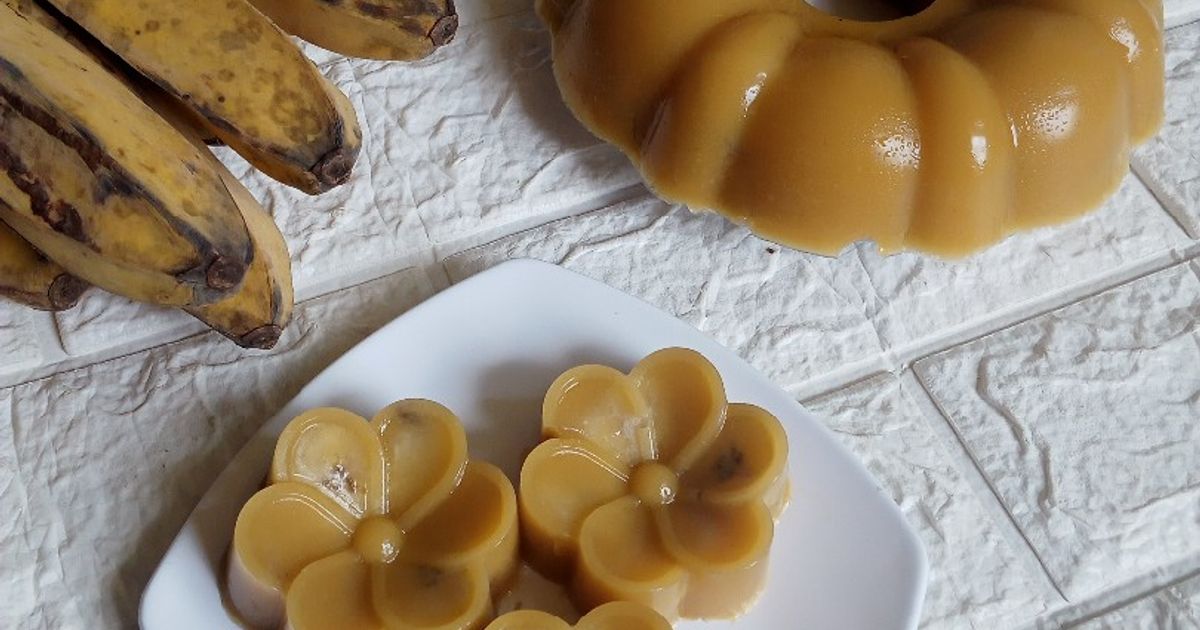 Resep Puding Pisang Kepok Santan Gula Merah oleh Sulis_UmmuSalma - Cookpad
