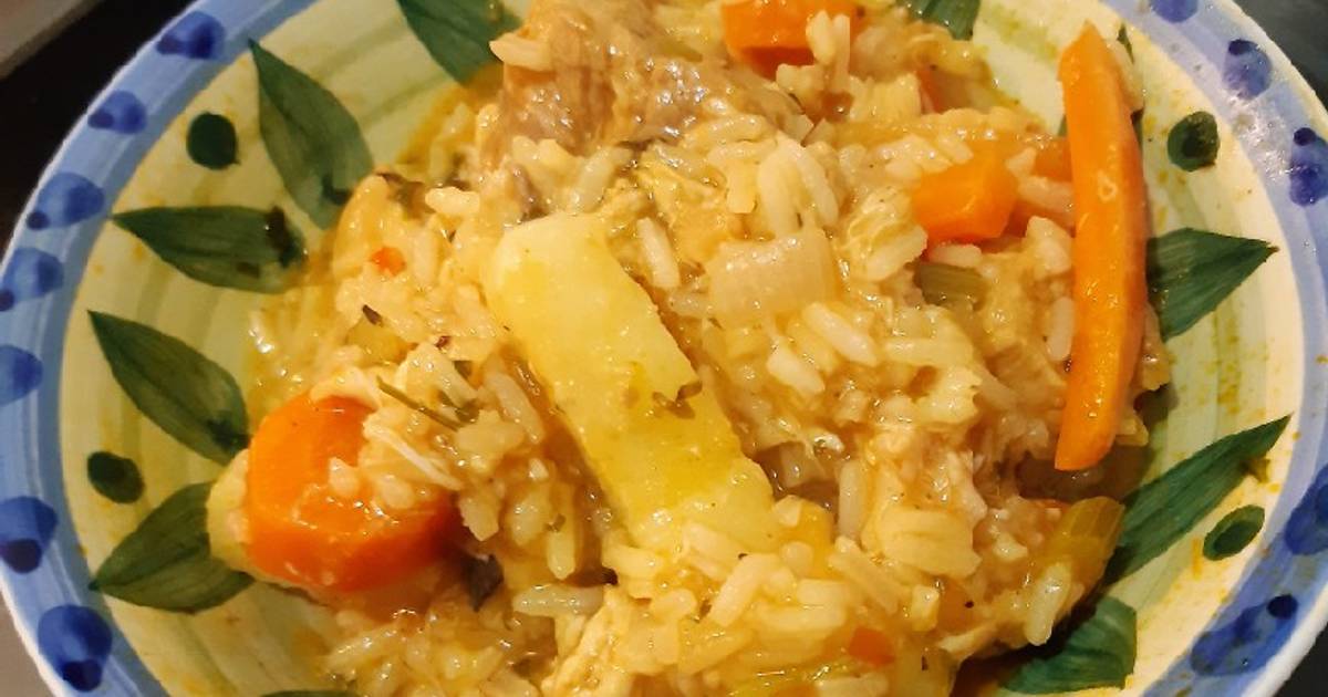 Arroz guacho con costilla cerdo y alitas de pollo Receta de LUIS CARLOS ...