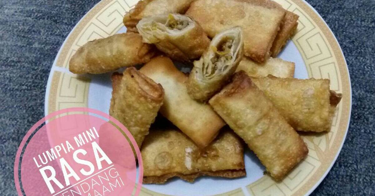 Resep Lumpia Mini Rasa Rendang(#PR_RisolesDkk) oleh Imaami - Cookpad