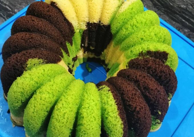 Resep Marmer cake pandan oleh Yuni Syahfitri - Cookpad