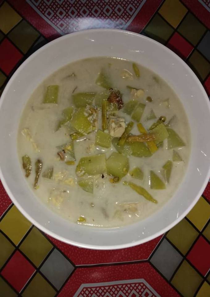 Resep Lodeh Labu Siam dan Tempe oleh Aunty Jamila77 - Cookpad