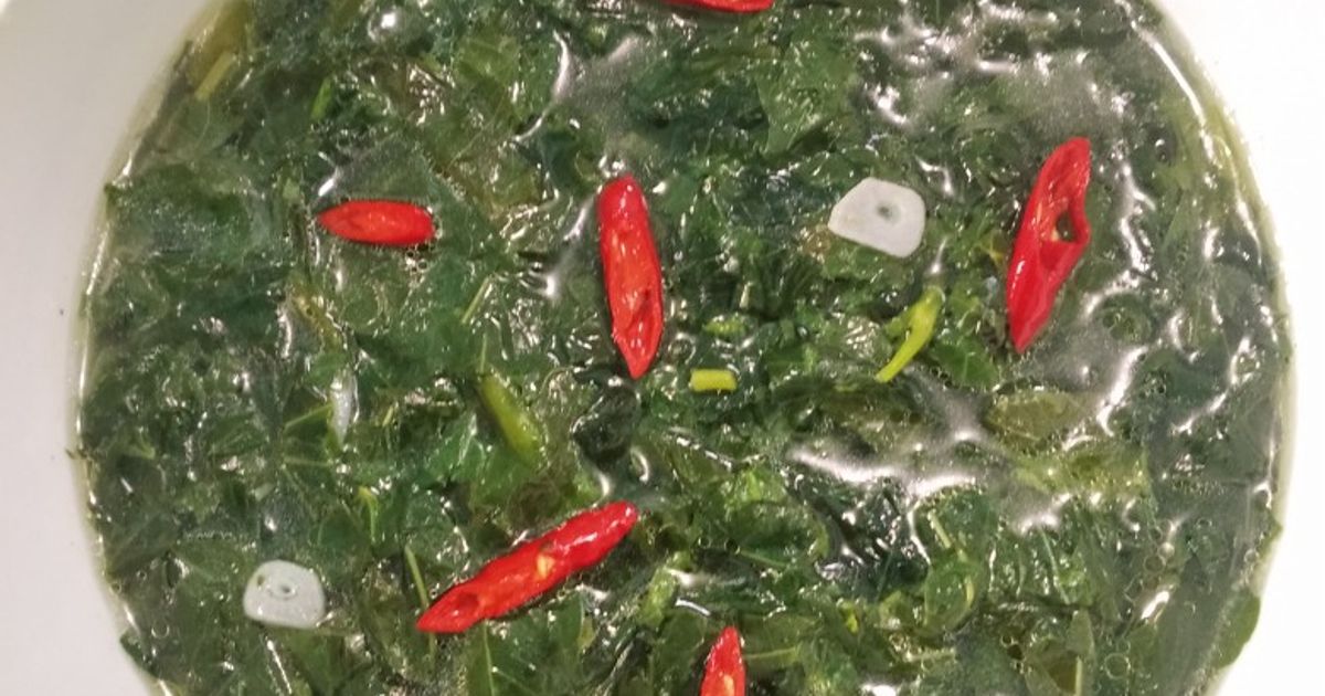 Resep sayur daun ketela bening rumahan enak dan mudah - Cookpad