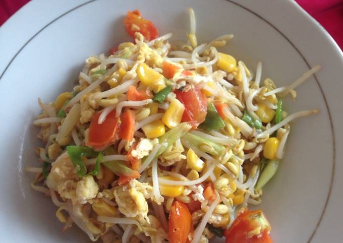 Resep Tumis toge telor orek oleh Aisyah Lailani - Cookpad