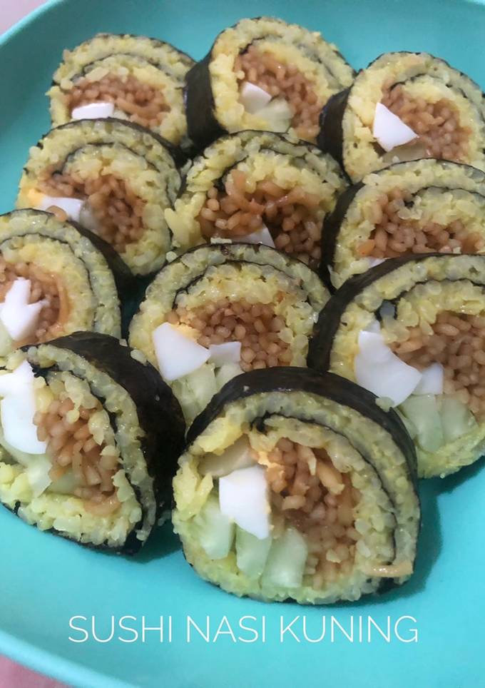 Resep Sushi Nasi Kuning oleh Maryam Shalihatunnisa - Cookpad