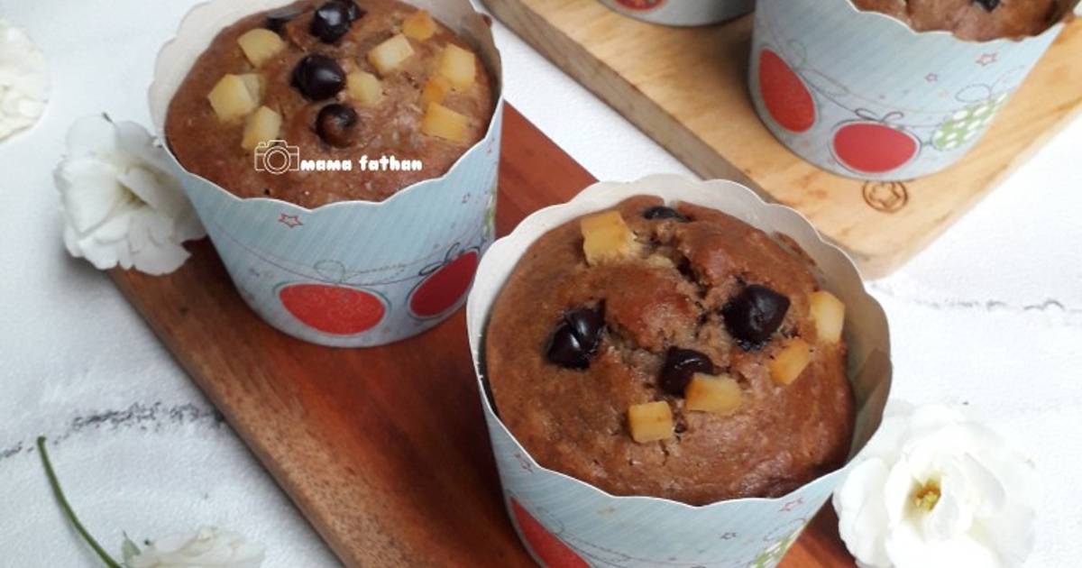 Resep Banana coffee muffin aka Muffin pisang kopi oleh Mama fathan - Cookpad