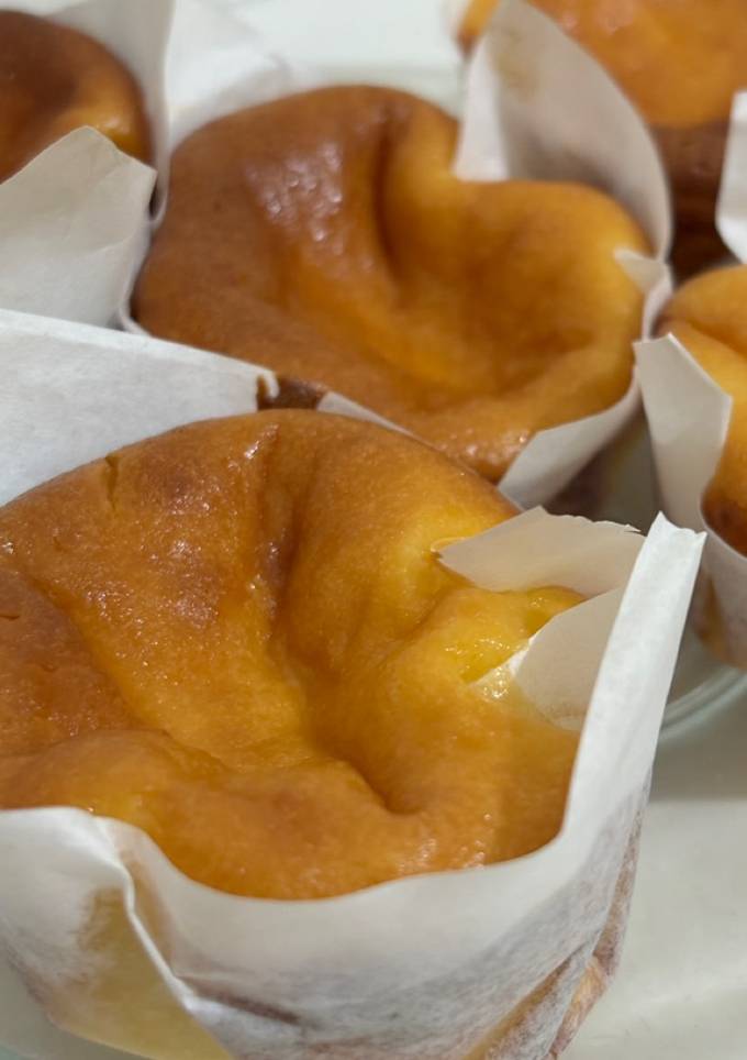 Resep Mini Burn Cheesecake (tapi ga gosong >