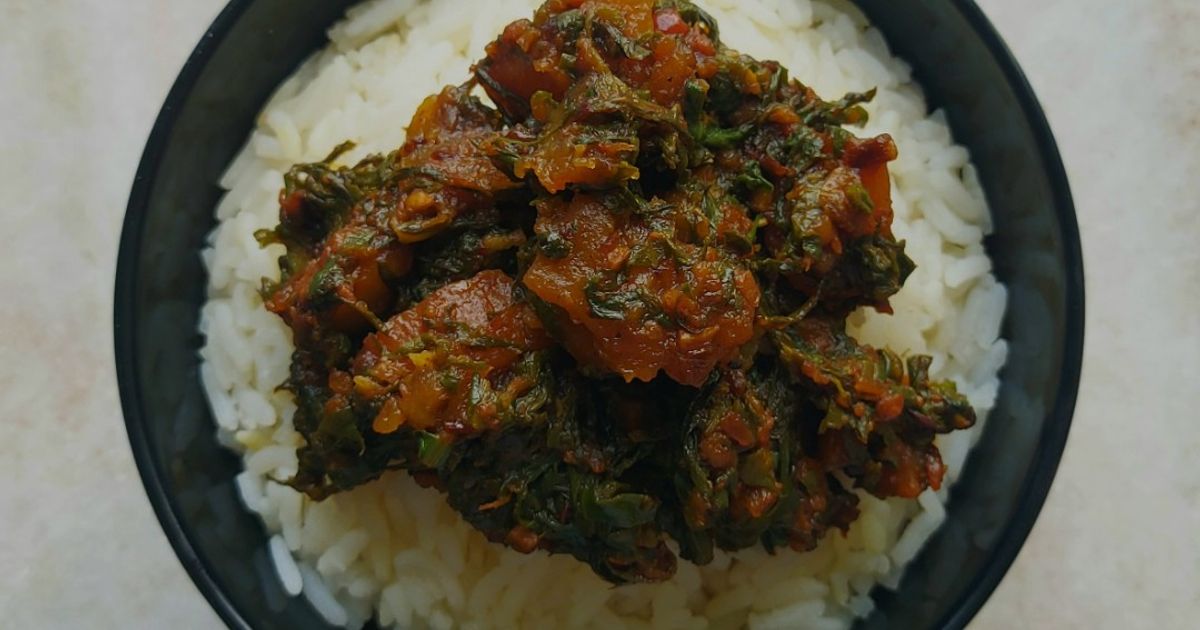 Aloo Palak Sabzi (Potato Spinach Sabzi) Recipe by Catherina - Cookpad