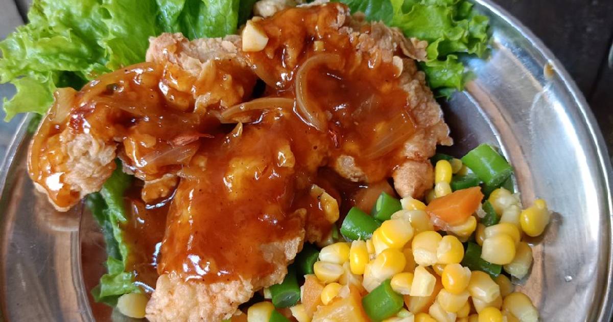 Resep Chicken steak saus BBQ oleh Eliza Putri Agniya - Cookpad