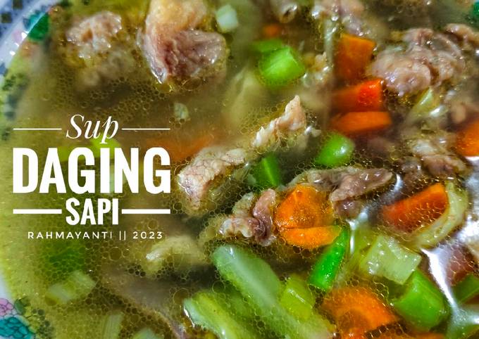 Resep Sup Daging Sapi oleh Rahma - Cookpad