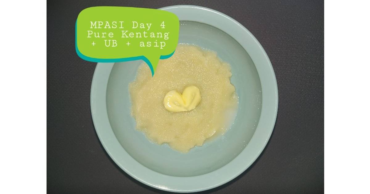 Resep MPASI 6M+ DAY 4 Menu Tunggal 》 Pure Kentang oleh Febryanti SYD ...