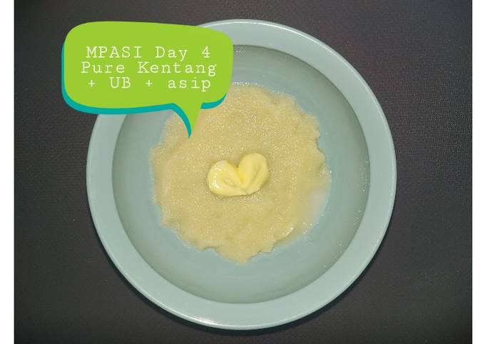 Resep MPASI 6M+ DAY 4 Menu Tunggal 》 Pure Kentang oleh Febryanti SYD ...