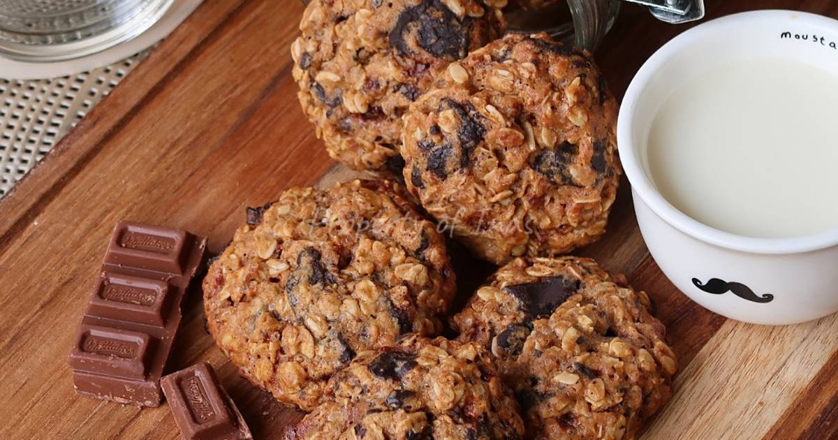 Resep Oatmeal Choco Cookies oleh Inas Kamal - Cookpad