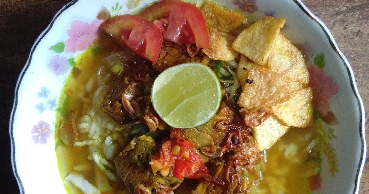 Resep Soto Daging oleh Tris Na Tini - Cookpad