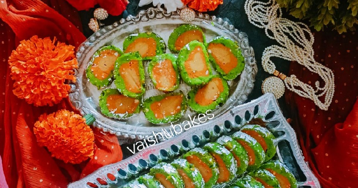 Kesar Pista Rolls Recipe by Vaishali Suhas - Cookpad