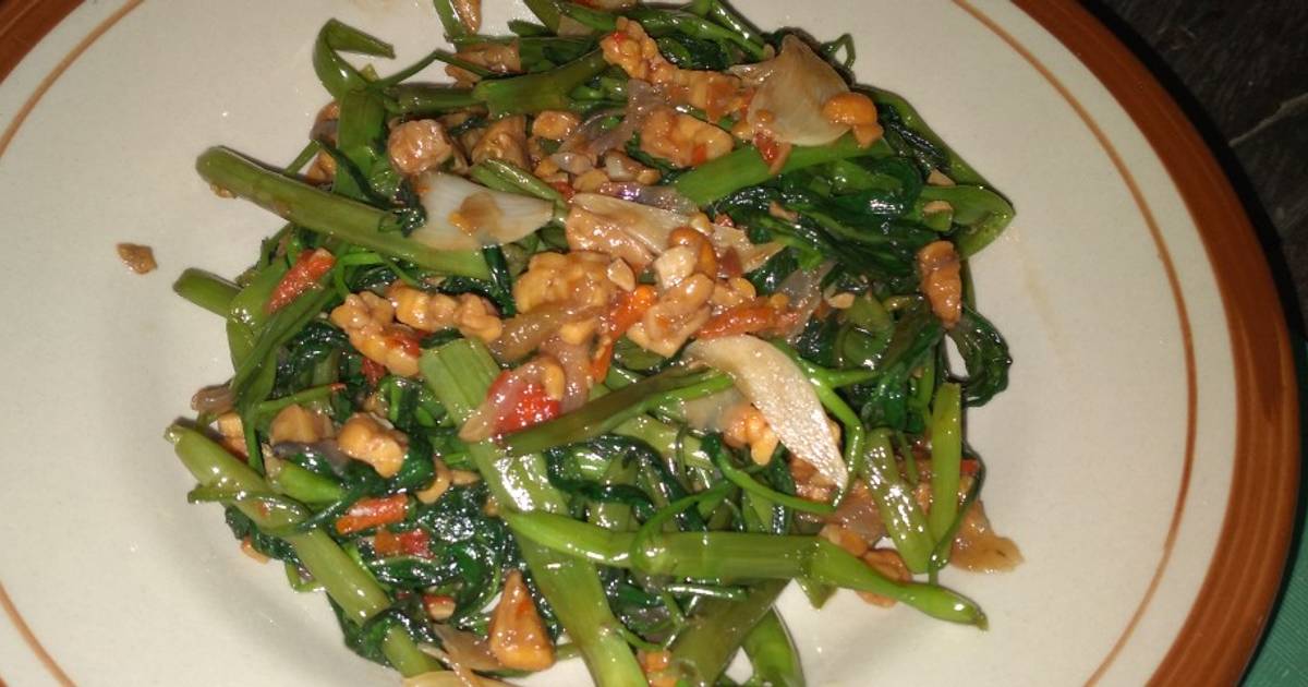 Resep Tempe Campur Kangkung oleh NurJanah - Cookpad