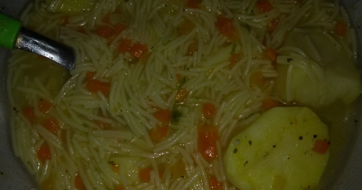 sopa de cabello de angel facil - 25 recetas caseras- Cookpad