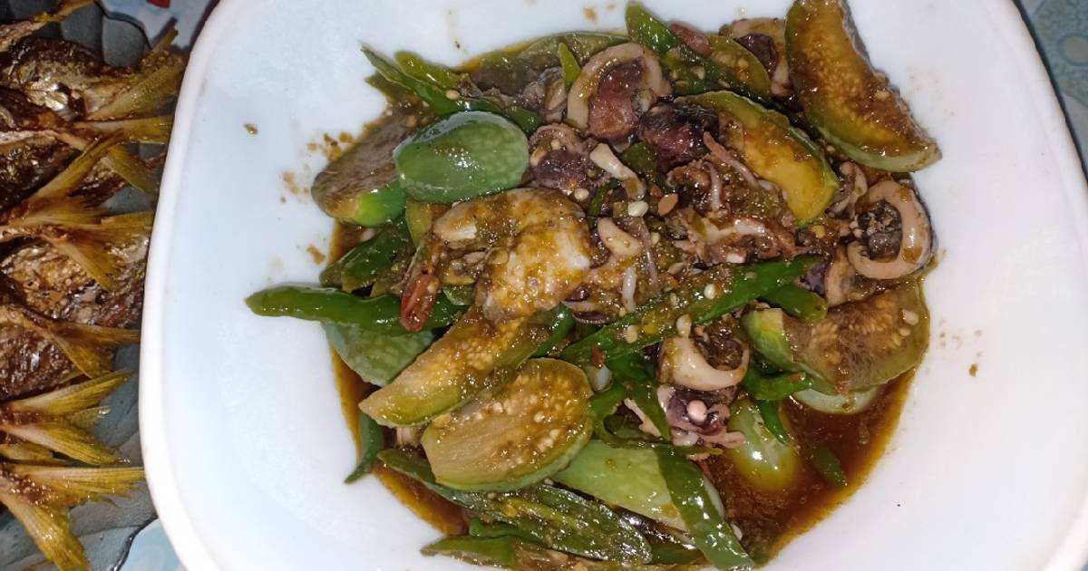 Resep Tauco terong cumi oleh Winda - Cookpad