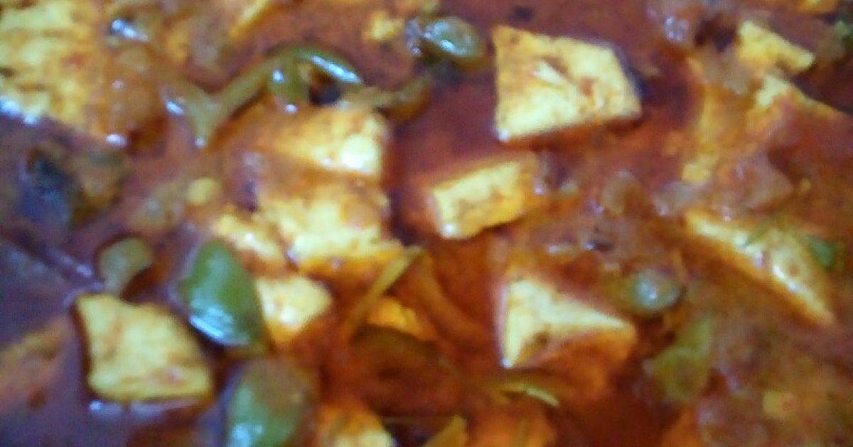 Paneer Shimla Mirch White Gravy Recipe by Chitra Haldania - Cookpad