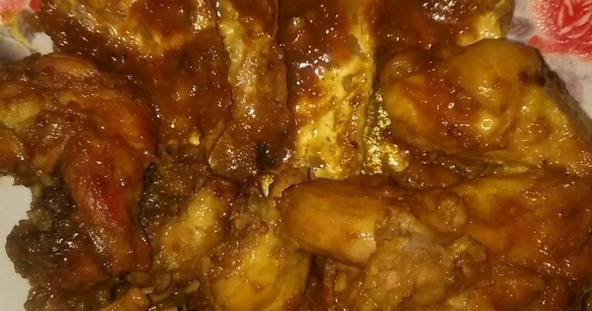 Resep Ayam Tempe Ungkep Kecap oleh Ummi Gibran - Cookpad