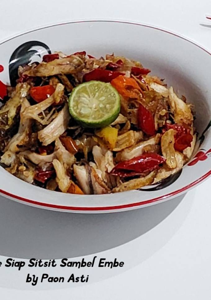 Resep Be Siap Sitsit Sambel Embe oleh asti - Cookpad