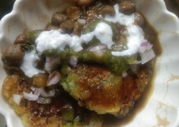 Tikki chole Recipe by Mridula Srivastava - Cookpad